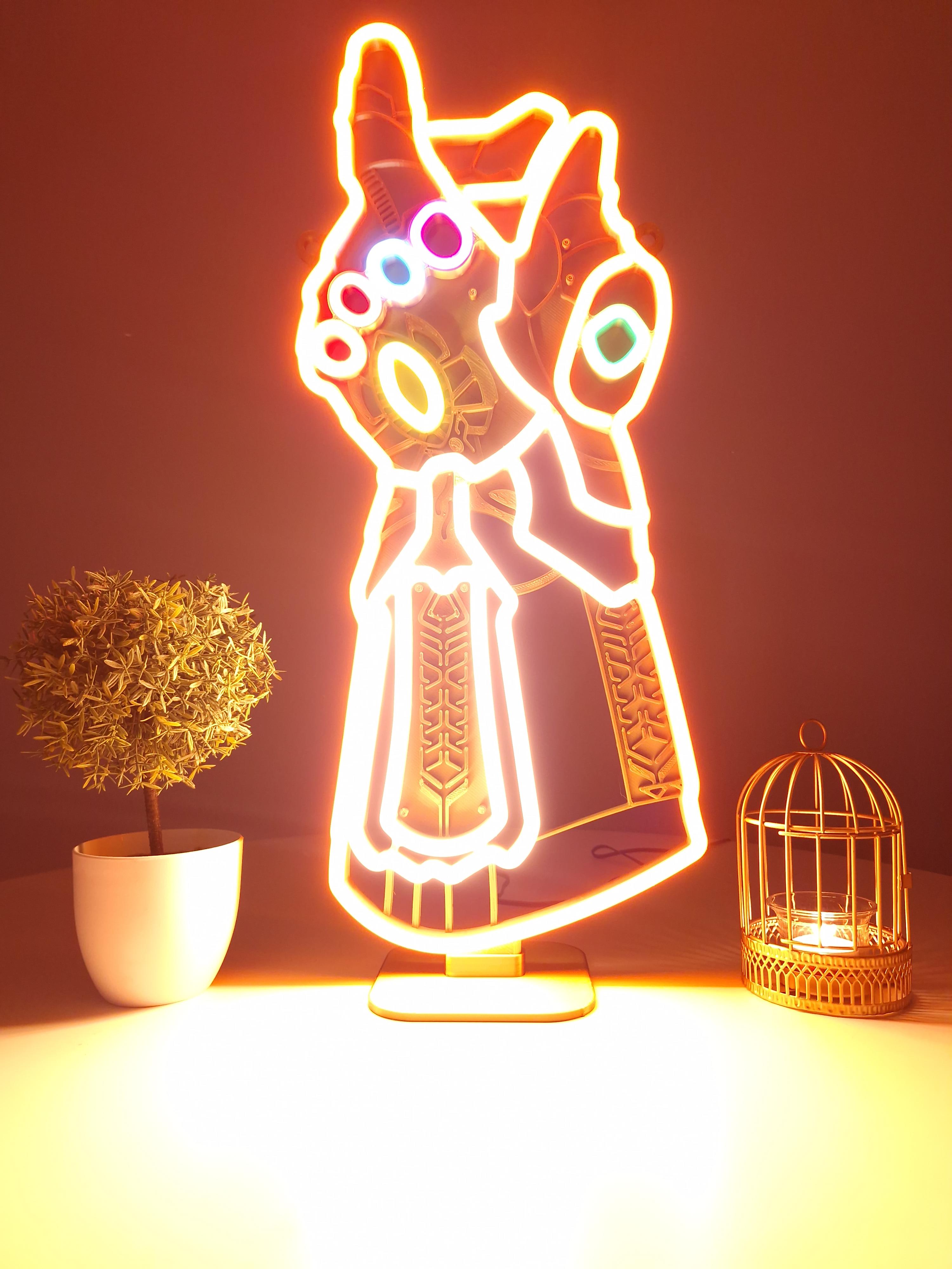 My neon thanos gauntlet :) | Scrolller