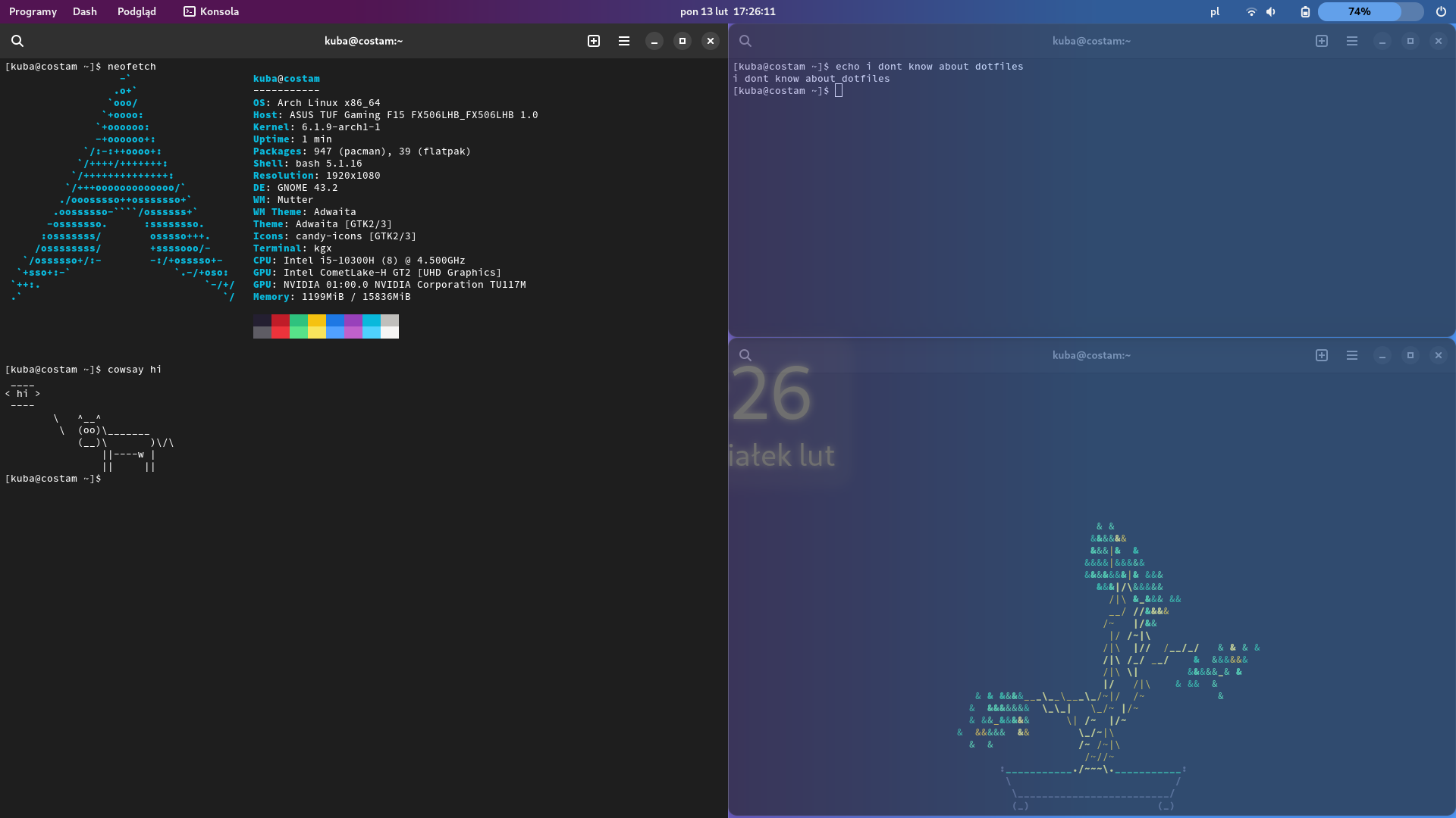[gnome] first attempt at ricing | Scrolller
