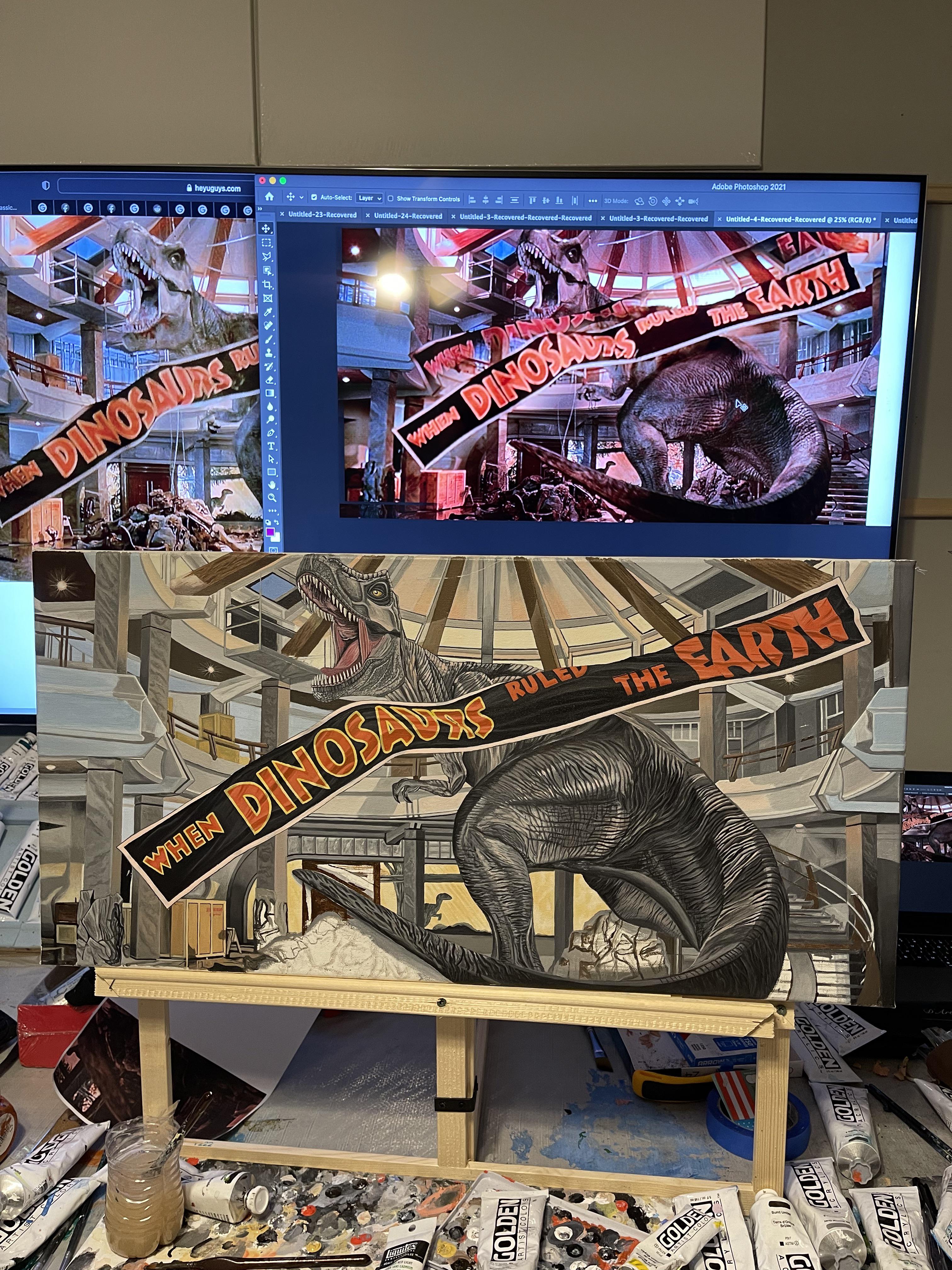 Working on my artwork. | Scrolller