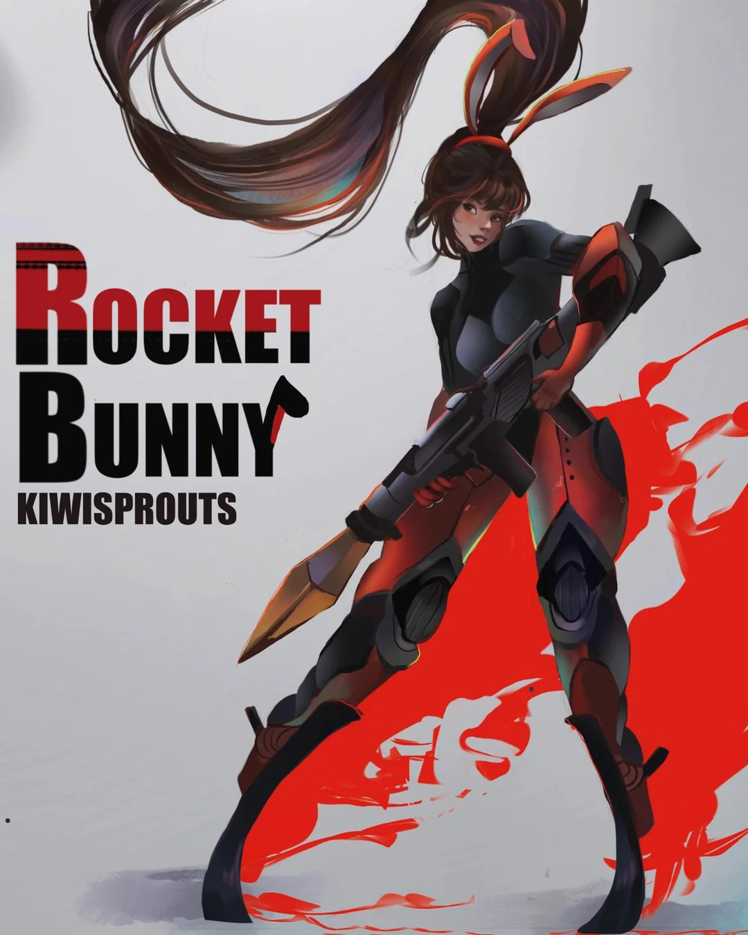 Rocket bunny,kiwisprouts, procreate, 2023 | Scrolller