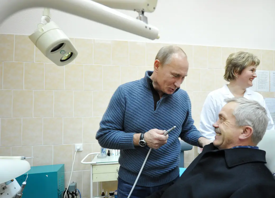 Vladimir Putin working as a Dentist. | Scrolller
