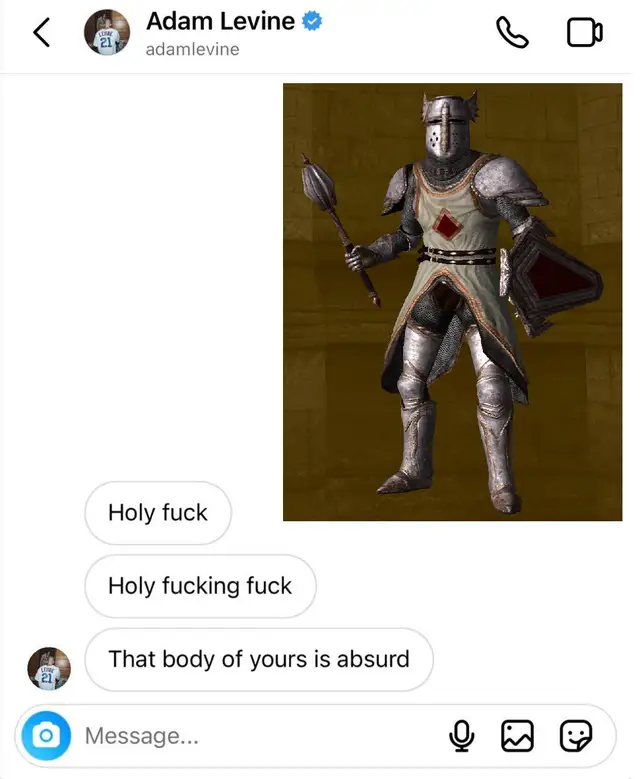 Seeing the crusader gear for the first time | Scrolller