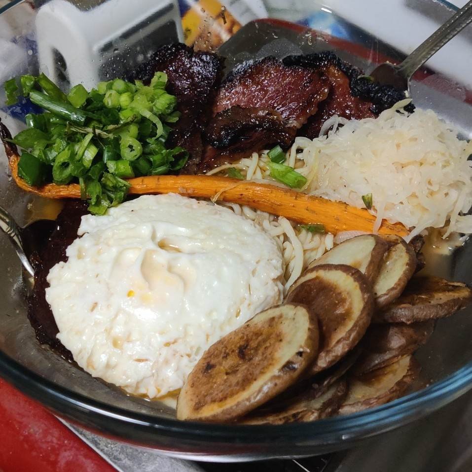 Corned beef and cabbage ramen; st patricks day leftovers. | Scrolller