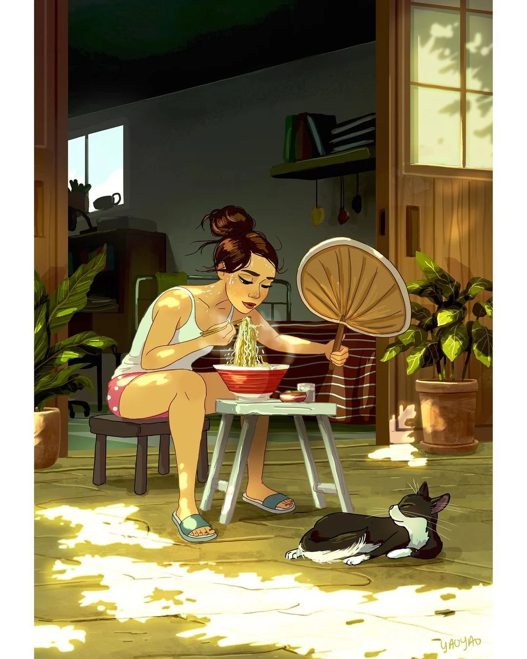 Hot summer ramen, by yaoyaomva | Scrolller