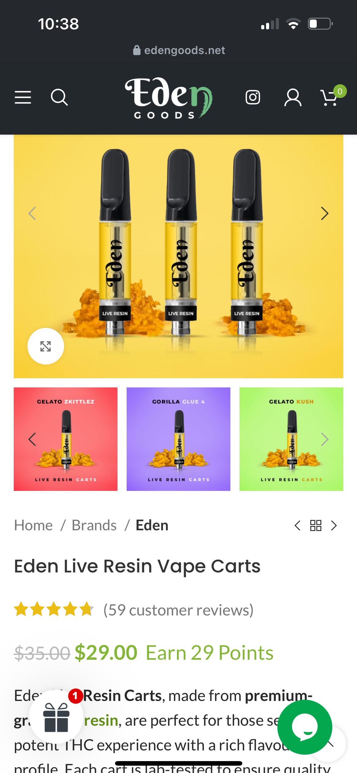 Has anyone ever tried these carts or any of these eden products? | Scrolller