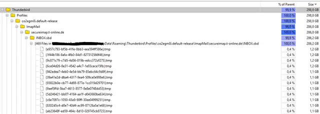 Thunderbird directory in AppData/Roaming is ridiculously huge | Scrolller
