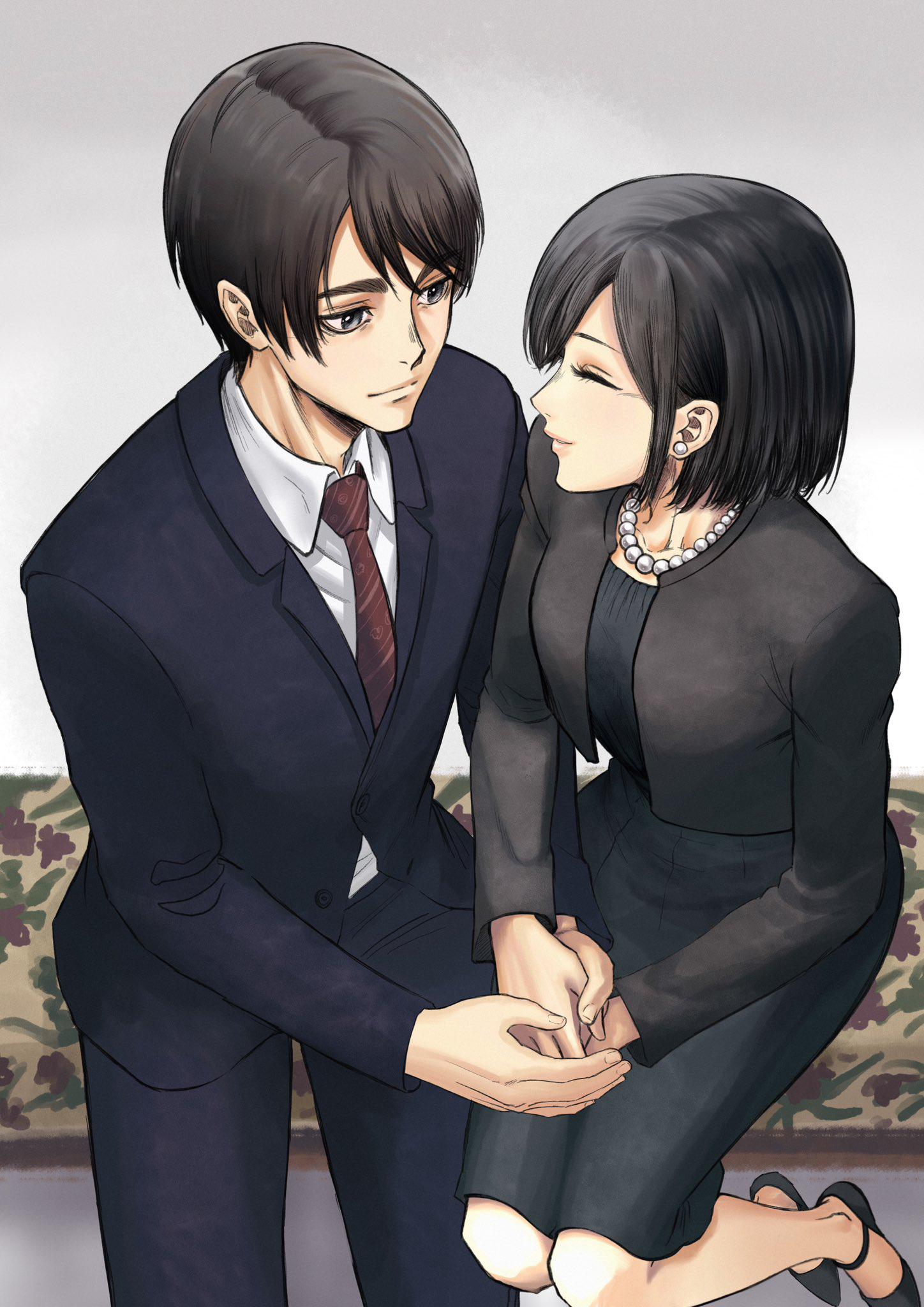 Discover more like Mikasa: Eren and Mikasa inspired from the last official illustration (art by ...