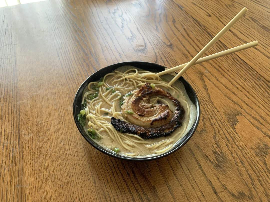 My first attempt at making tonkotsu ramen | Scrolller