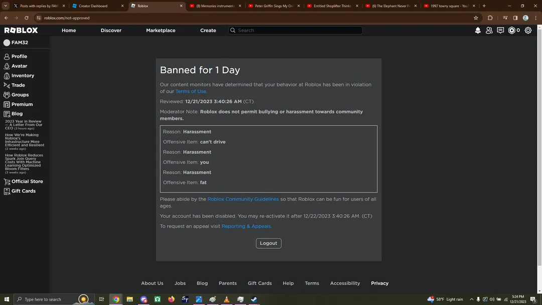 Yall Roblox is beefing with my bf smh.. | Scrolller