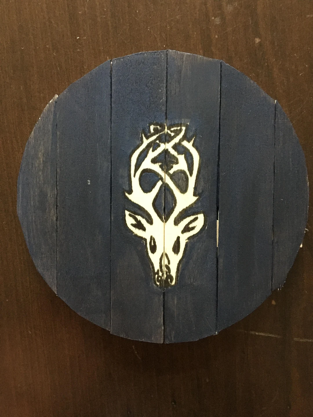 I made a Falkreath Guard shield coaster. | Scrolller