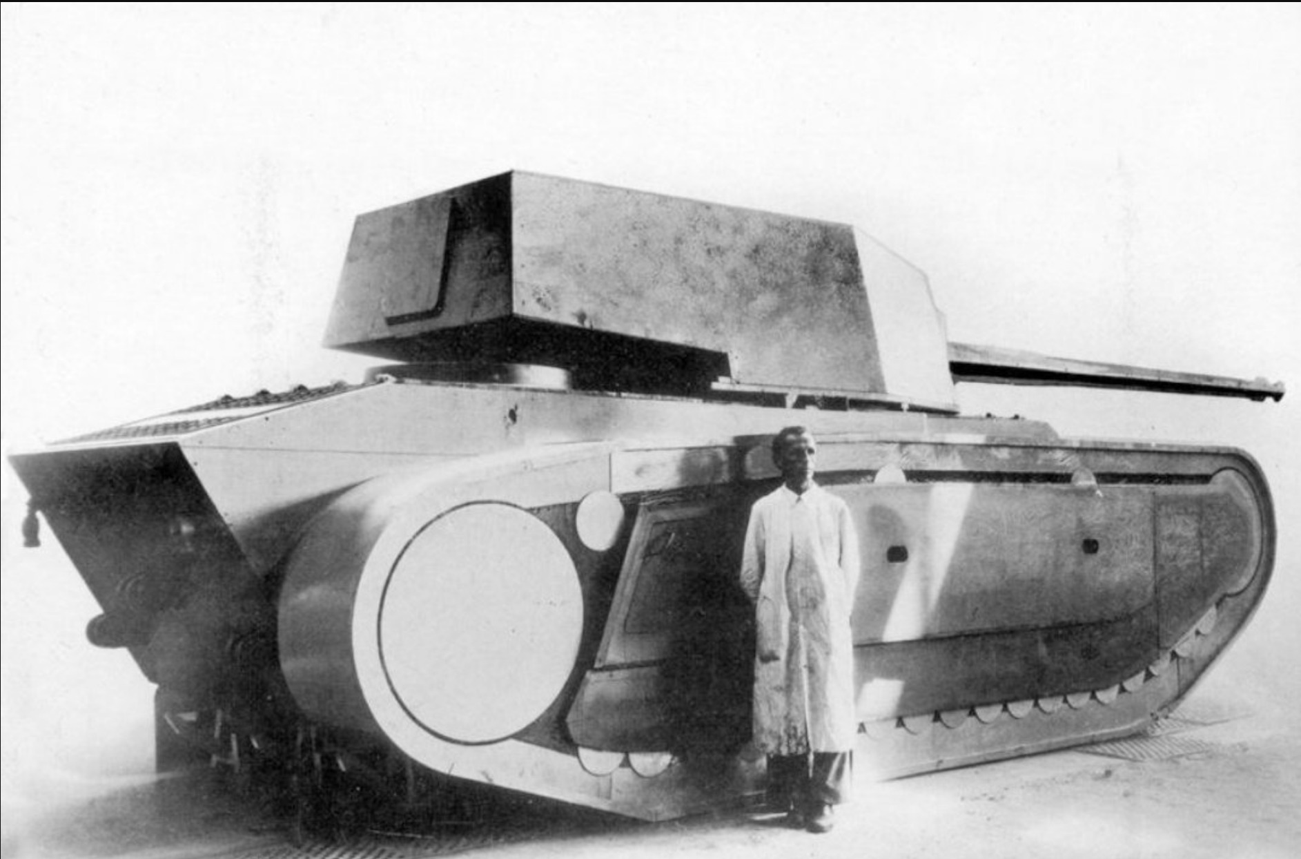 French ARL-44 full scale mock-up at the end of the war, 1945. | Scrolller