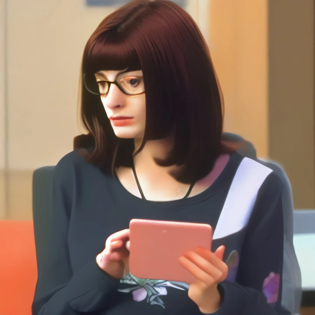 Daria Morgendorffer using an ipad in 2022 | Scrolller