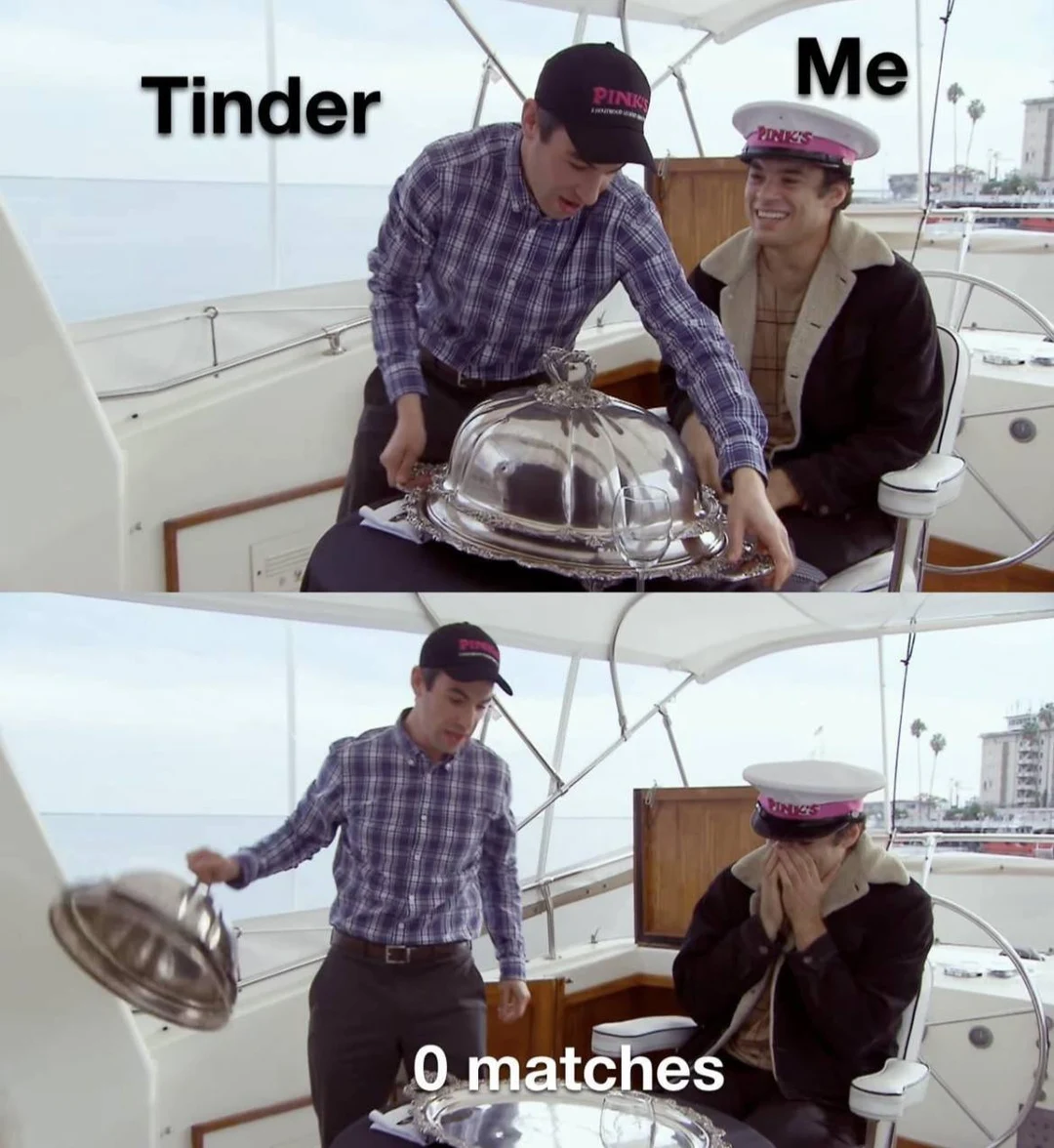 Average male tinder experience | Scrolller