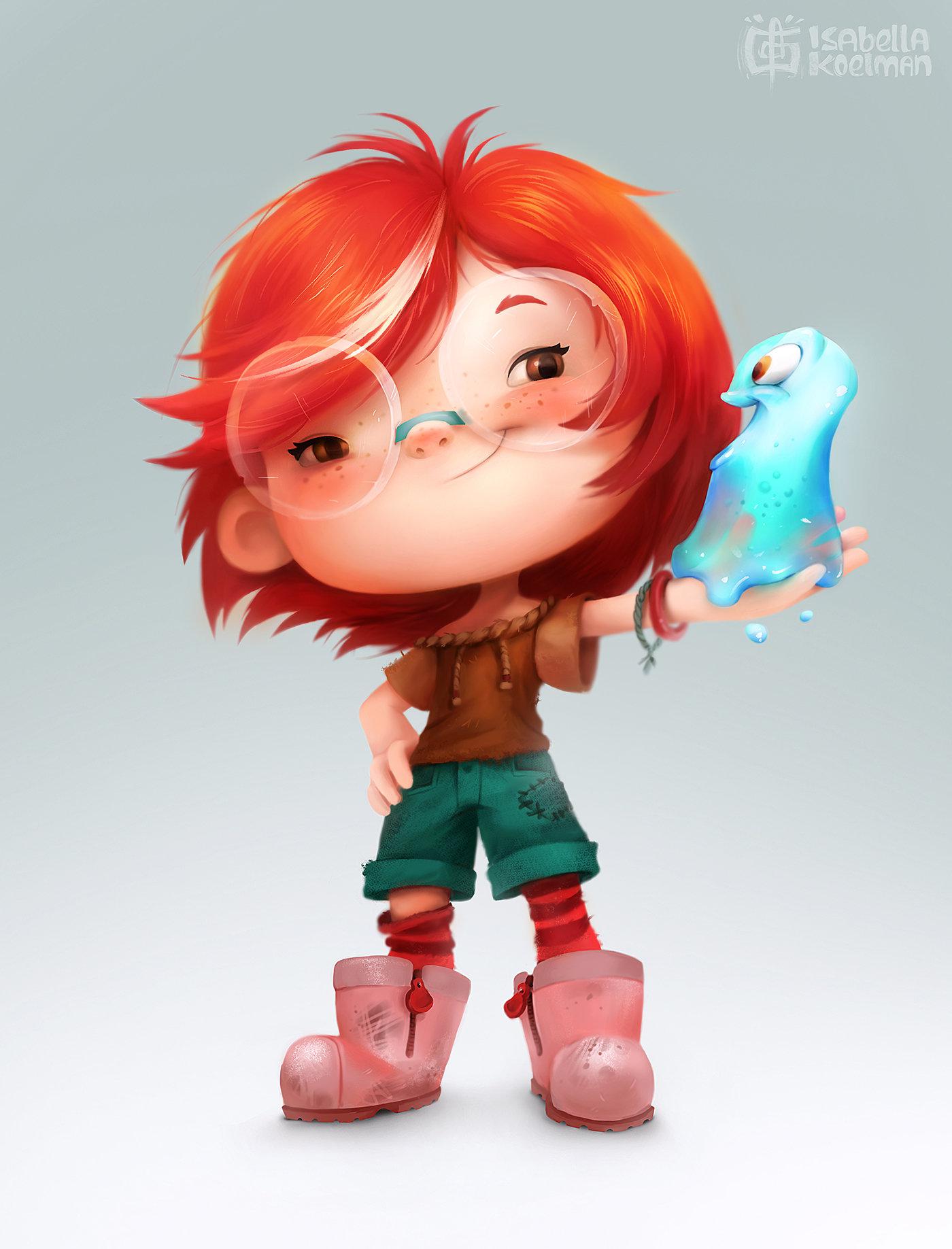 Lilly and the blob by Isabella Koelman | Scrolller