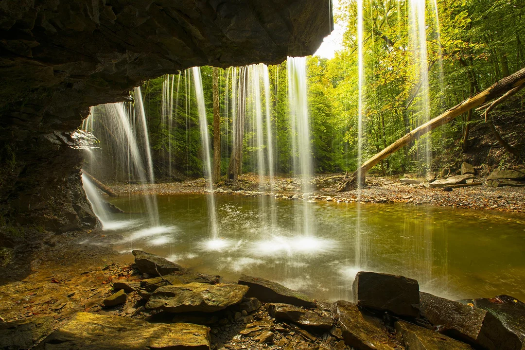 Behind the Waterfall. Upstate NY [OC] [2400x1600] | Scrolller