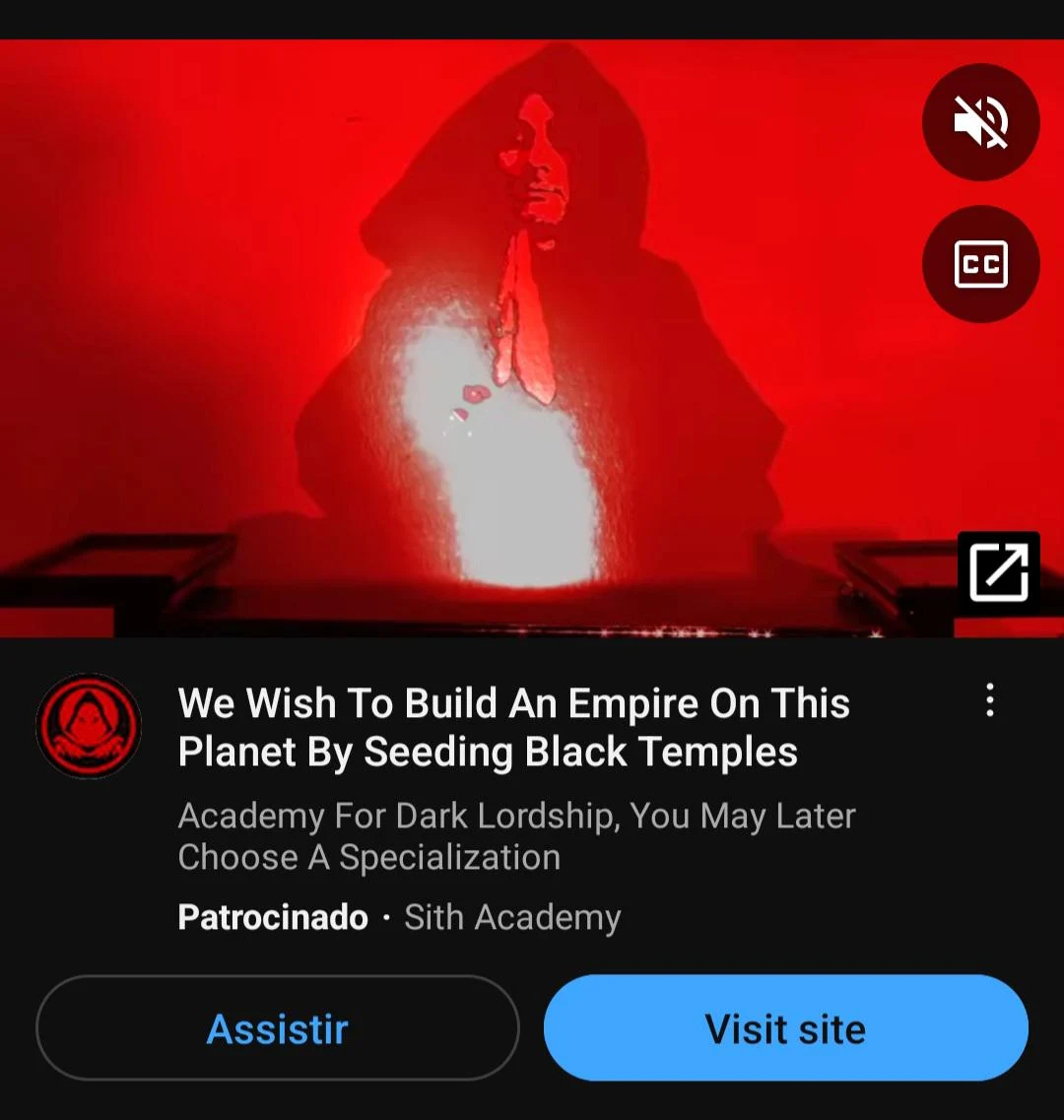 Youtube keeps feeding me this real life sith academy... wtf | Scrolller