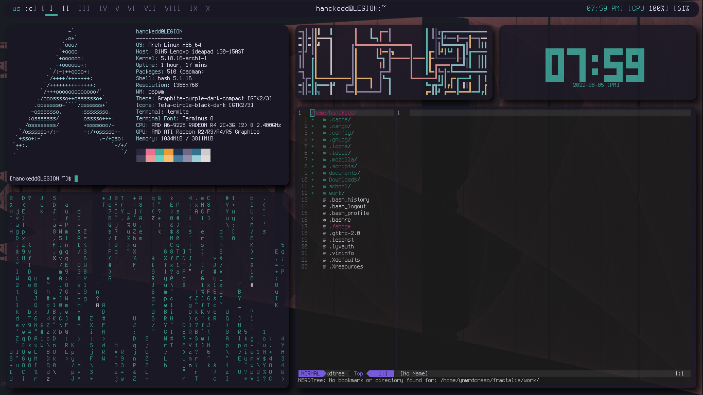[BSPWM] just doing some stuff for my laptop | Scrolller