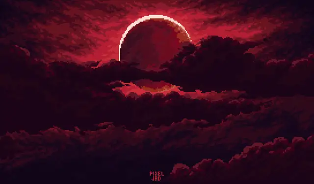 Final Eclipse, Pixeljad, Pixelart, 2023 | Scrolller