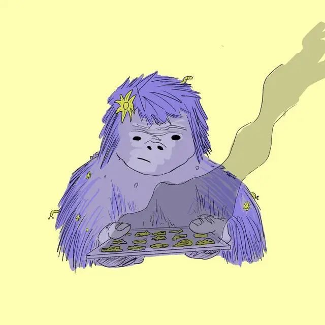Gorilla with burned cookies | Scrolller