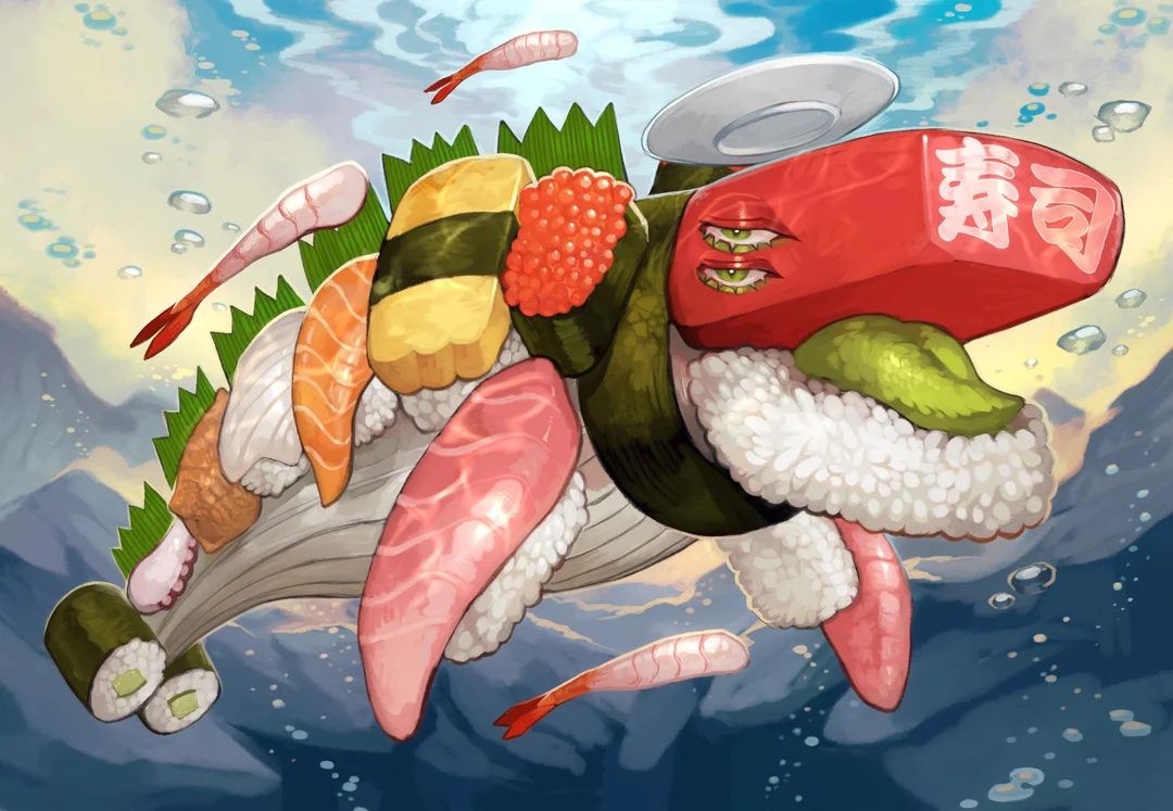 Sushi Whale by sumo_samo | Scrolller