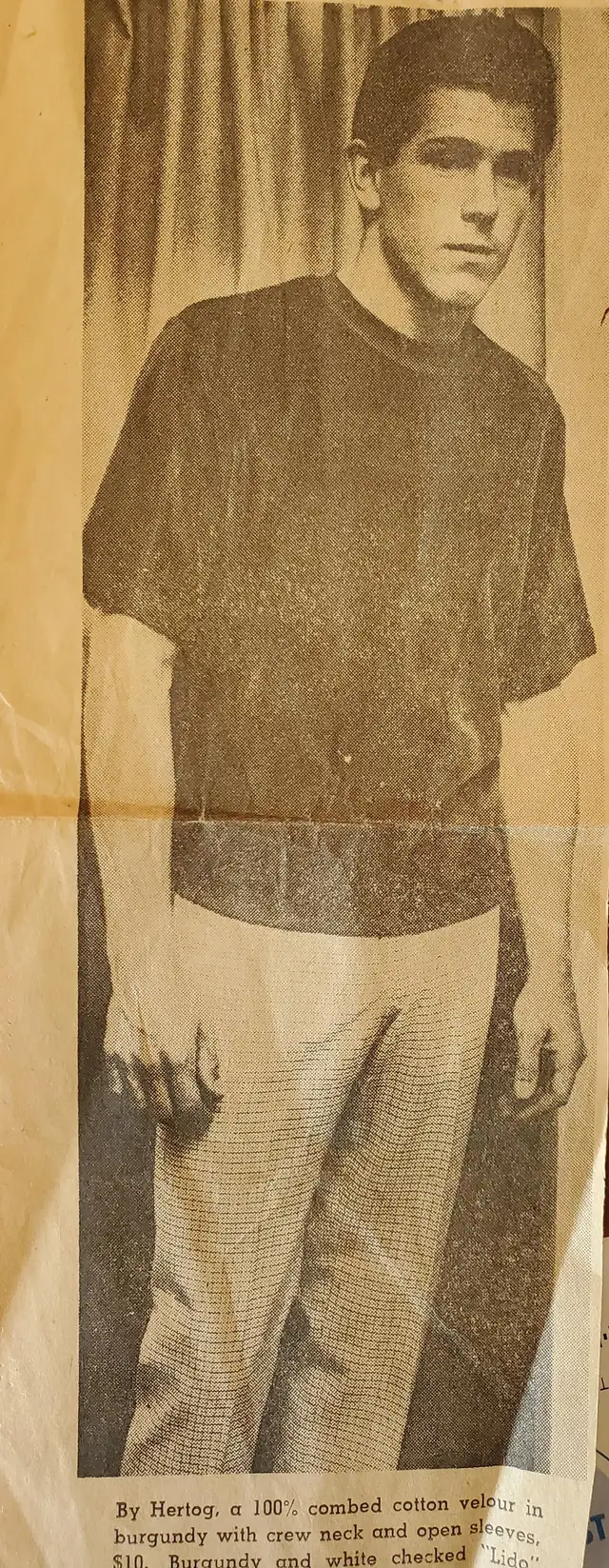 My grandfather modeling in a catalog, late 1960s | Scrolller