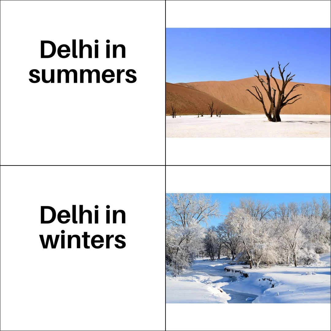 Different seasons of Delhi | Scrolller