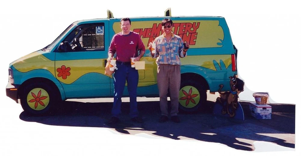 Seth MacFarlane (Creator of Family Guy) and Van Partible (Creator of Johnny Bravo) with their ...