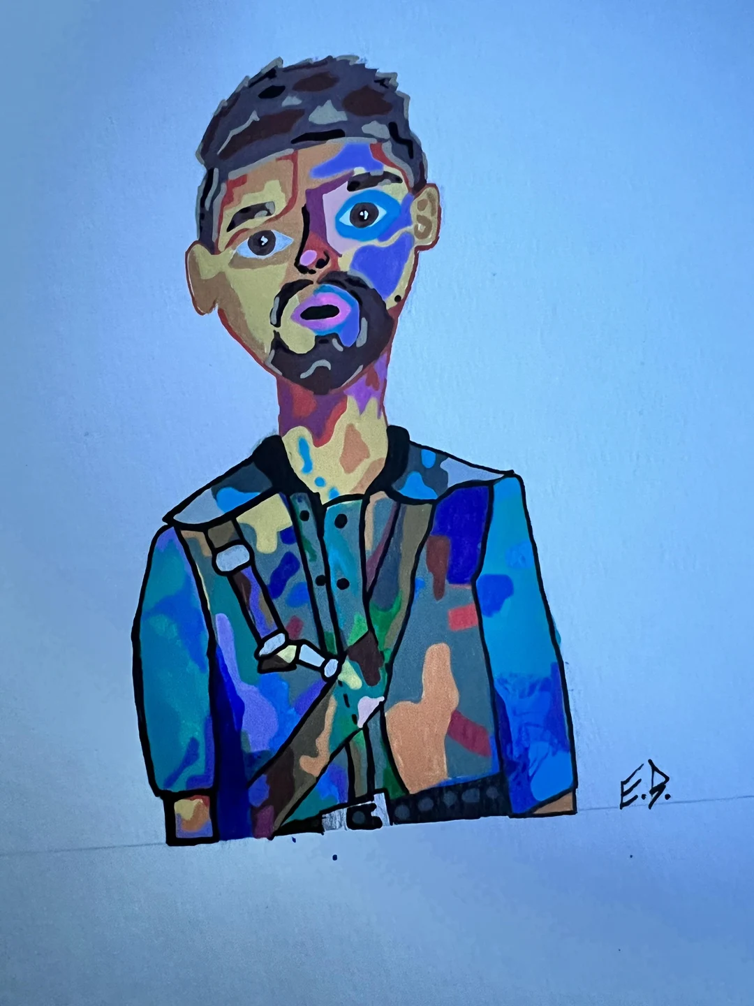 Diego, Me, Paint pens, 2022 | Scrolller