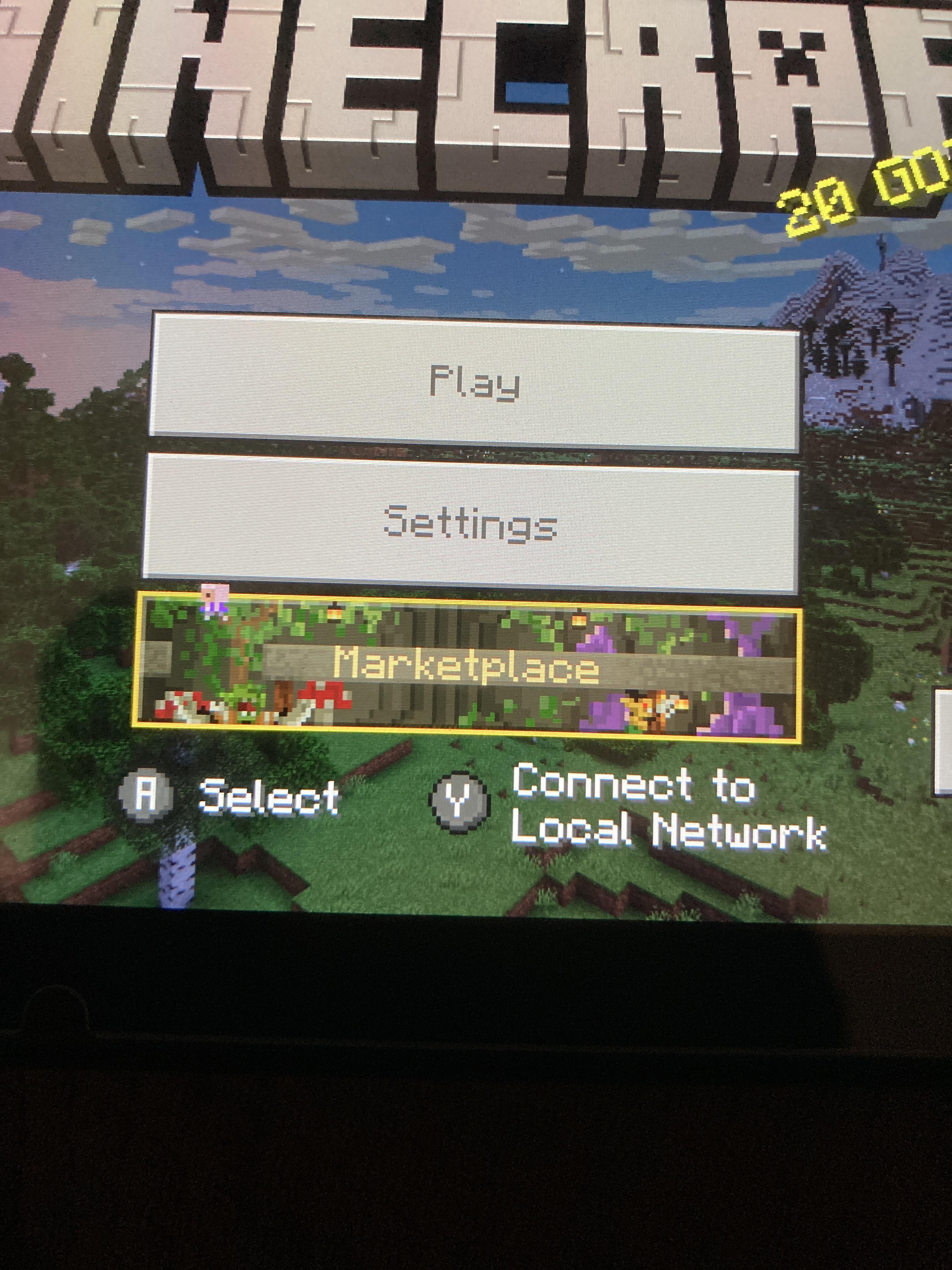 Why is the marketplace on my switch not working I keep on pressing a but nothing happens | Scrolller