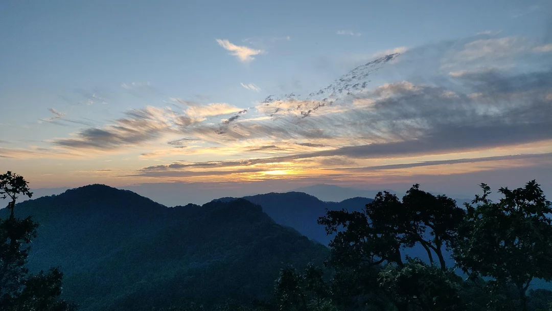 Sunrise from mountains in Himalaya | Scrolller