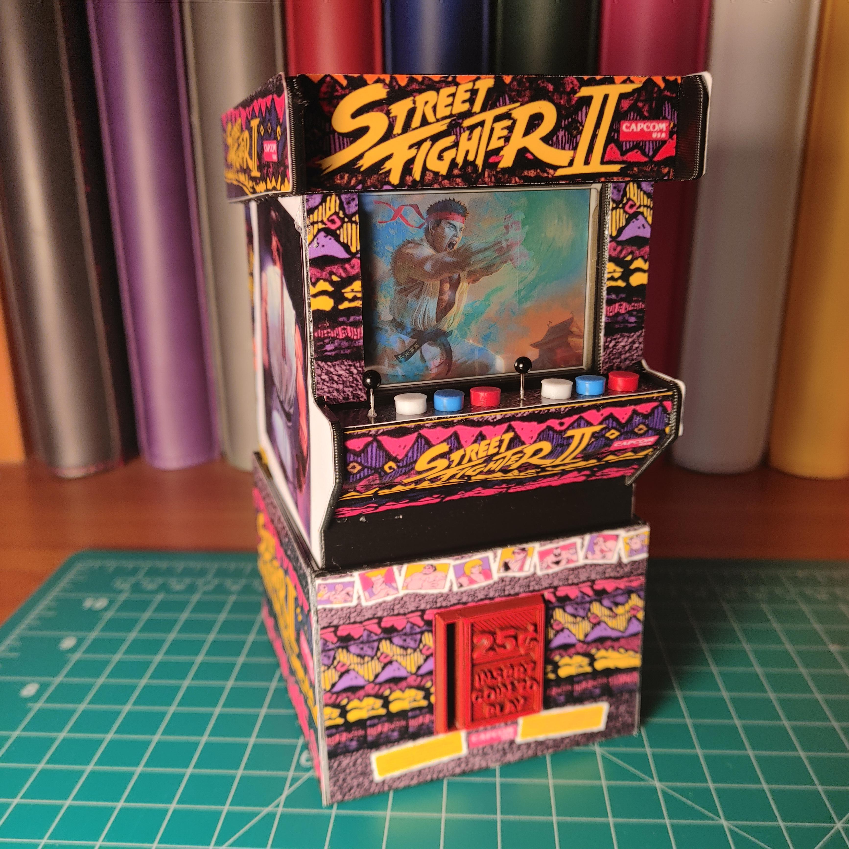 I made a mini arcade deck box for my Ryu Magic the Gathering deck. | Scrolller