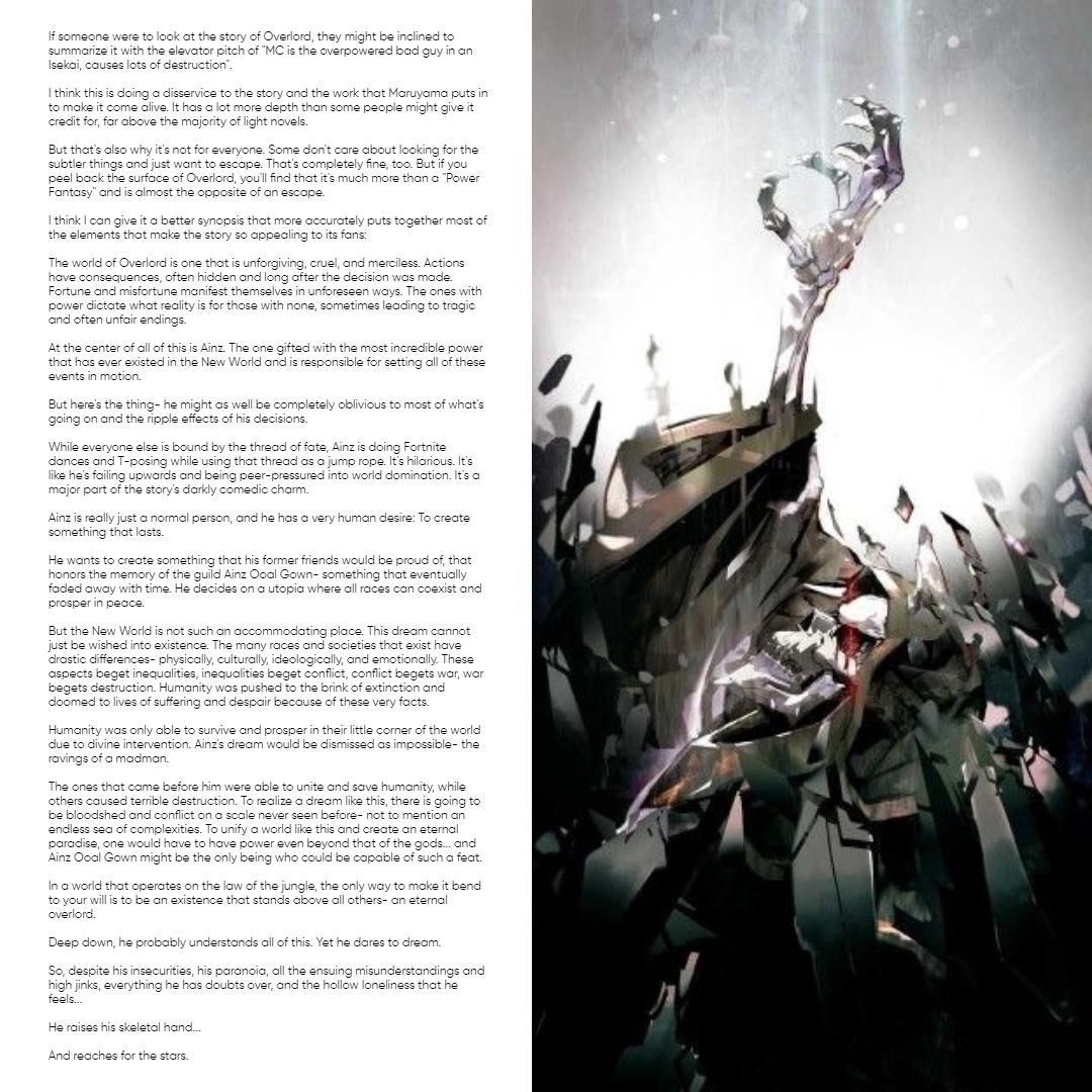 Why Overlord is Great (And why you should read it) -used a comment from one of my previous posts ...