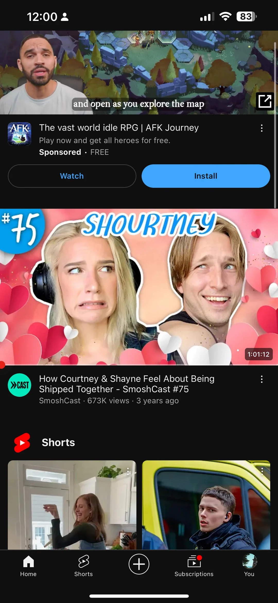 opened youtube to this old smosh cast | Scrolller