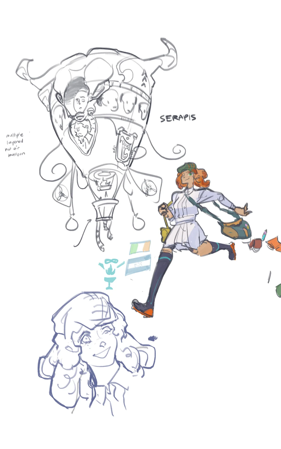 drew some persona/character concepts based off the original "world tour" idea for persona 5 ...