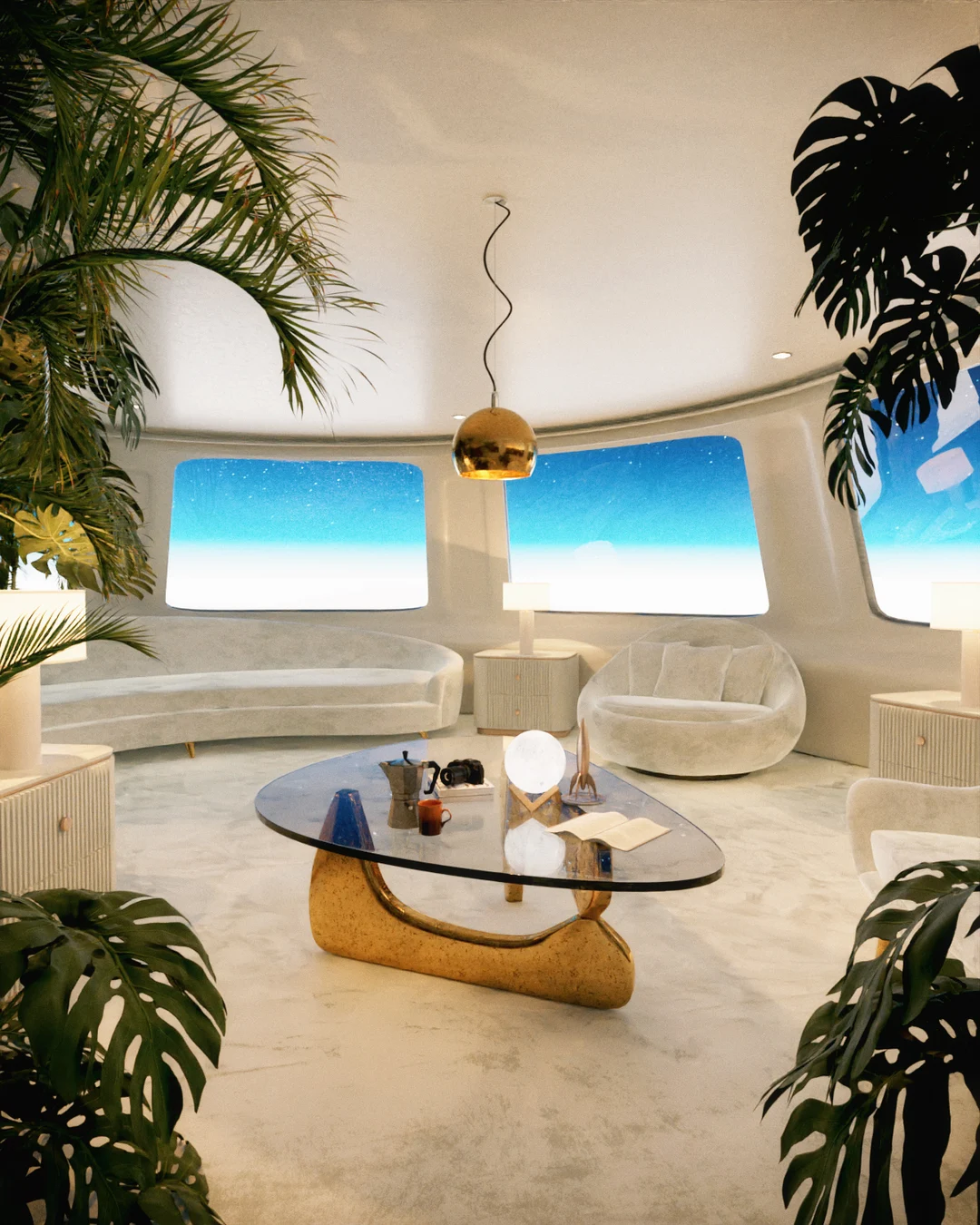 Relaxing in the Space Lounge | Scrolller