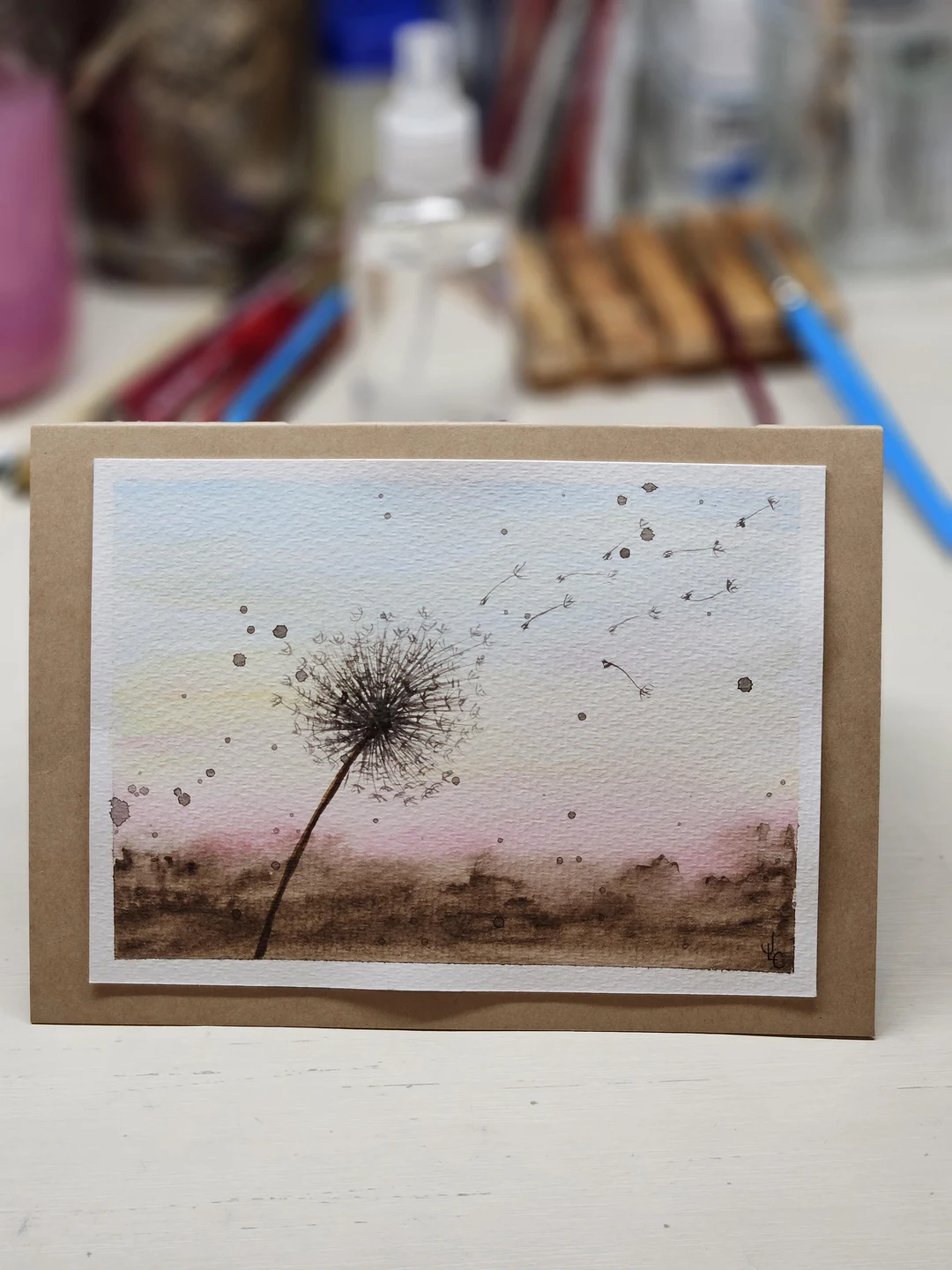 Watercolor Dandelion | Scrolller