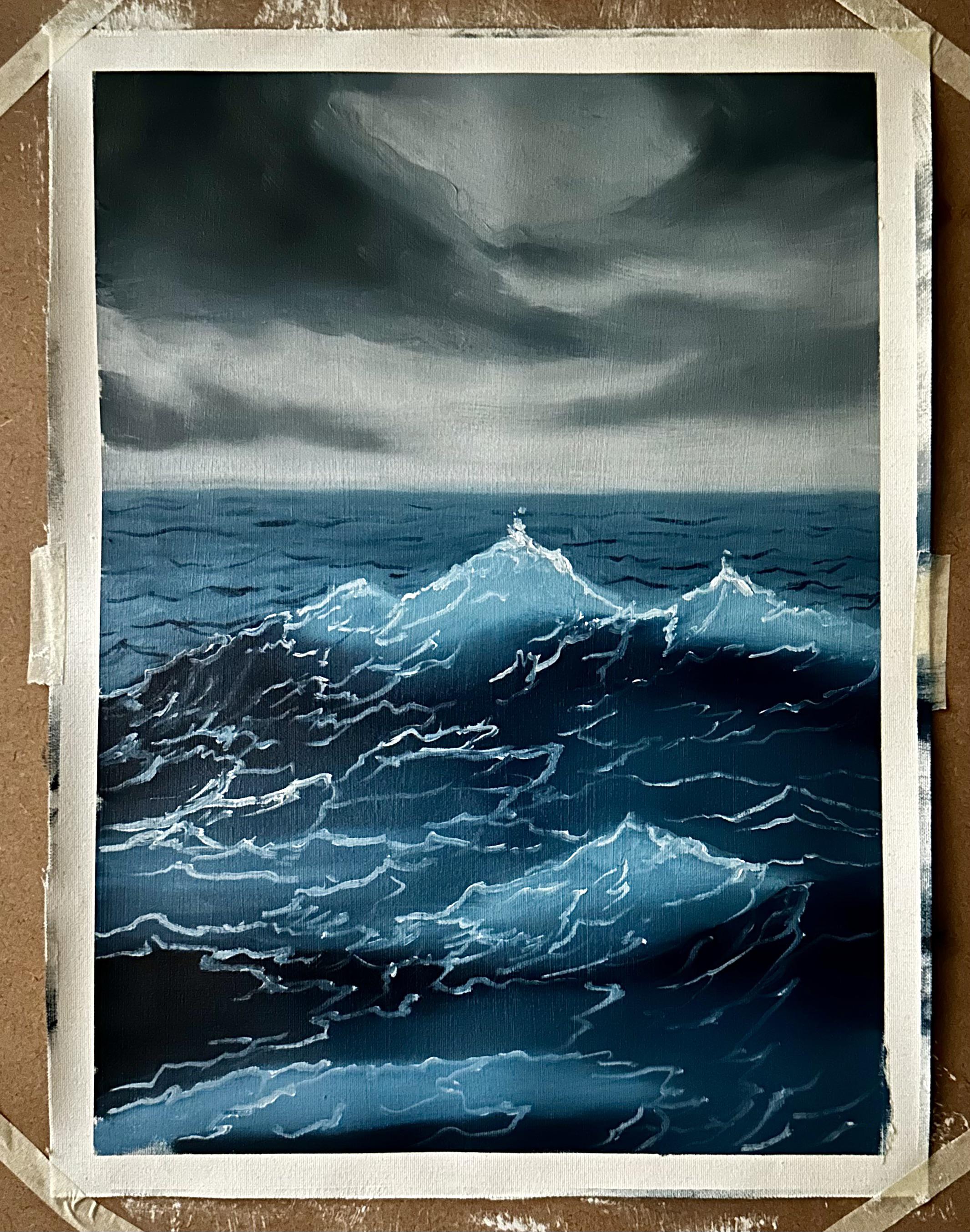 Little seascape, me, alla prima, oil | Scrolller