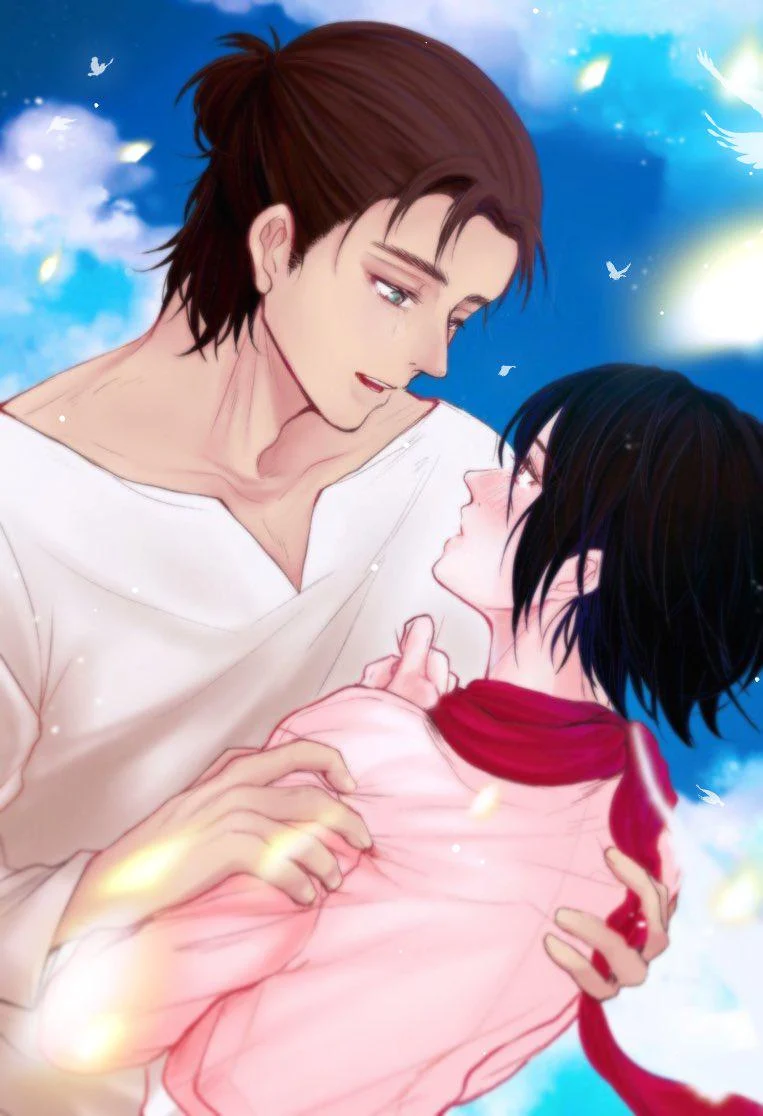 Eren and Mikasa (art by @inknigella) | Scrolller