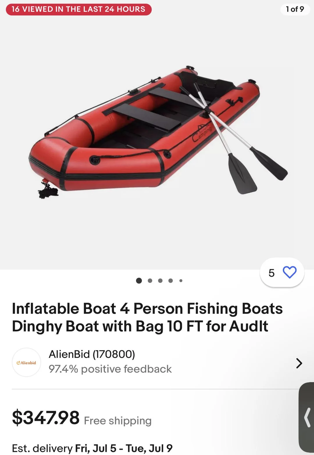 Anybody have experience using this inflatable for fishing? | Scrolller