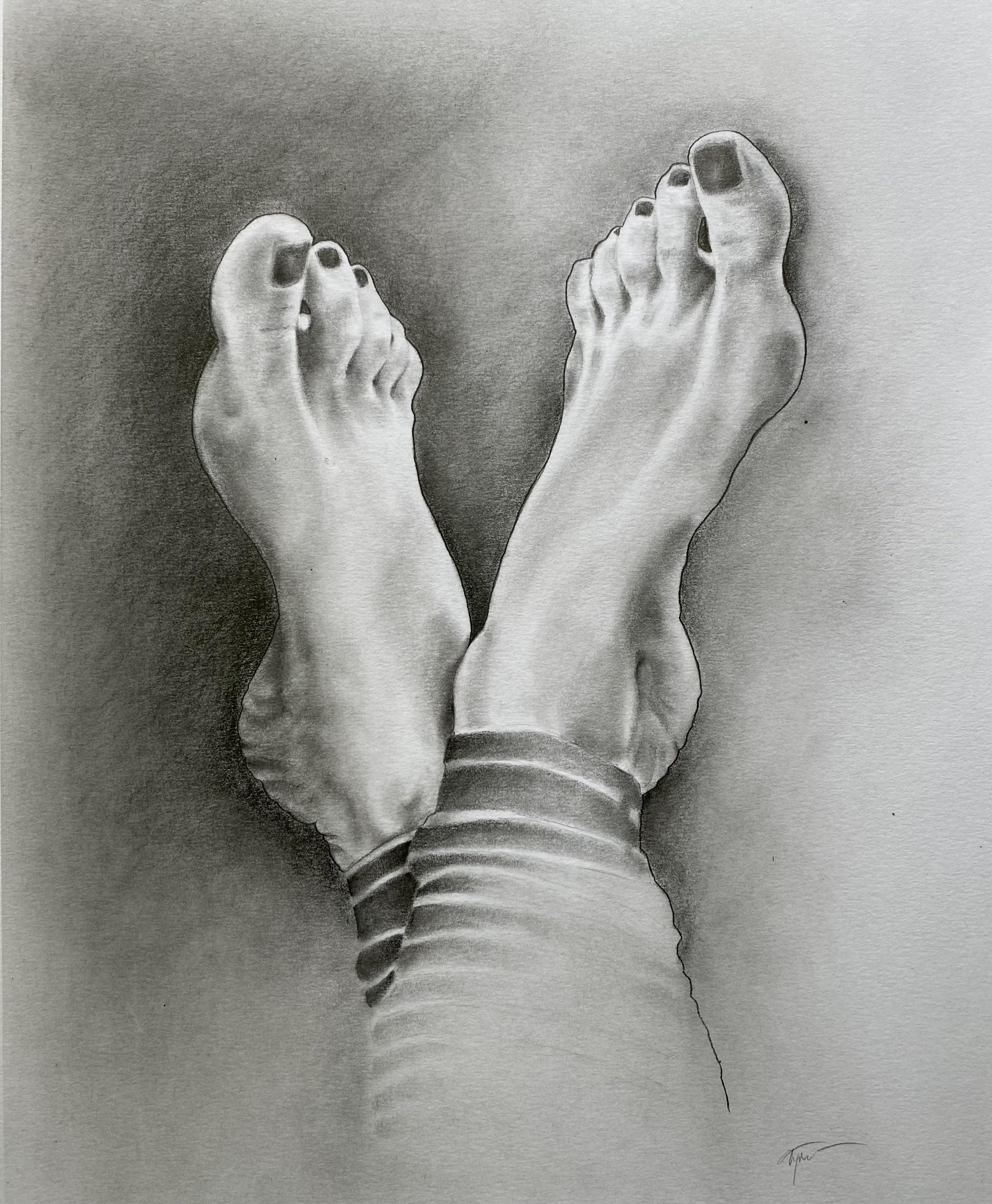 Arches and Stripes, Me, Graphite, 2022 | Scrolller