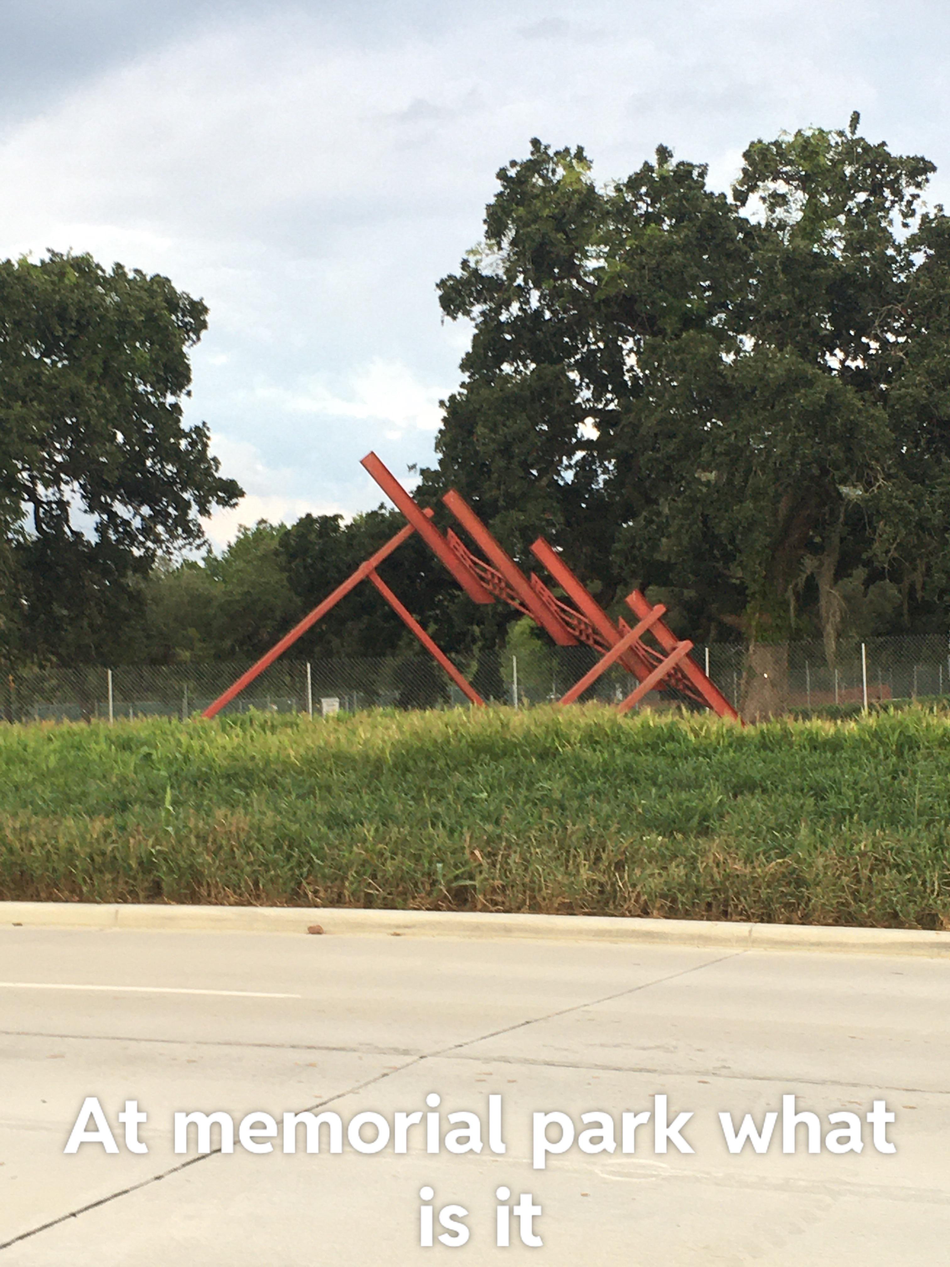 What is it at Memorial Park | Scrolller