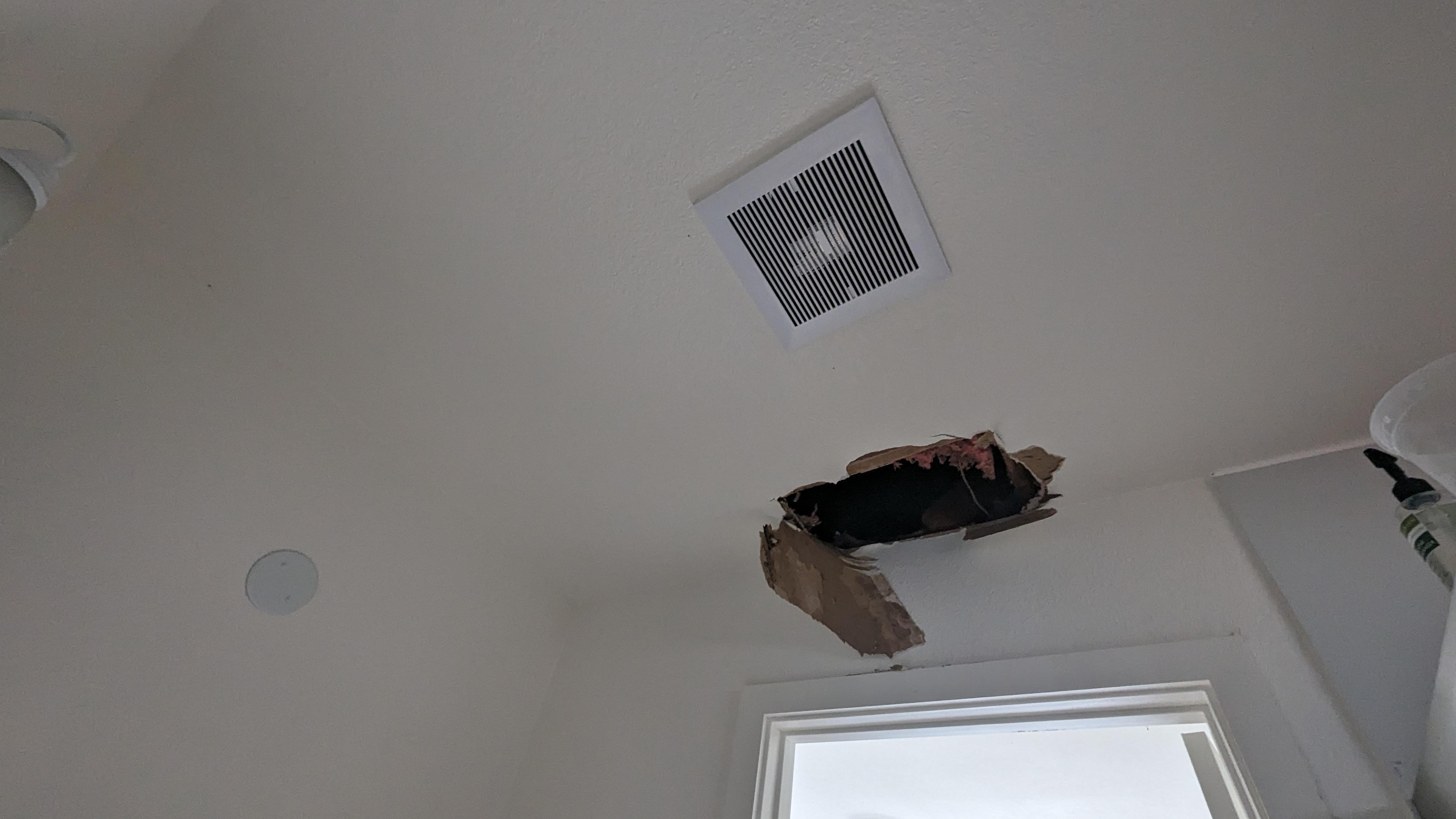 Ceiling Water Damage from Roof Leak - Drywall Crumbling | Scrolller