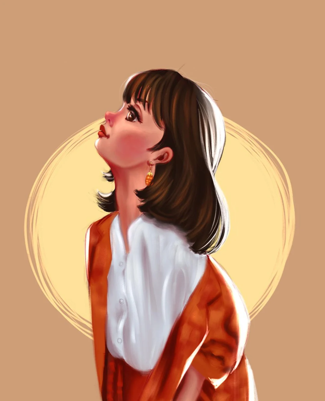 Look up, Me, Procreate, 2022 | Scrolller