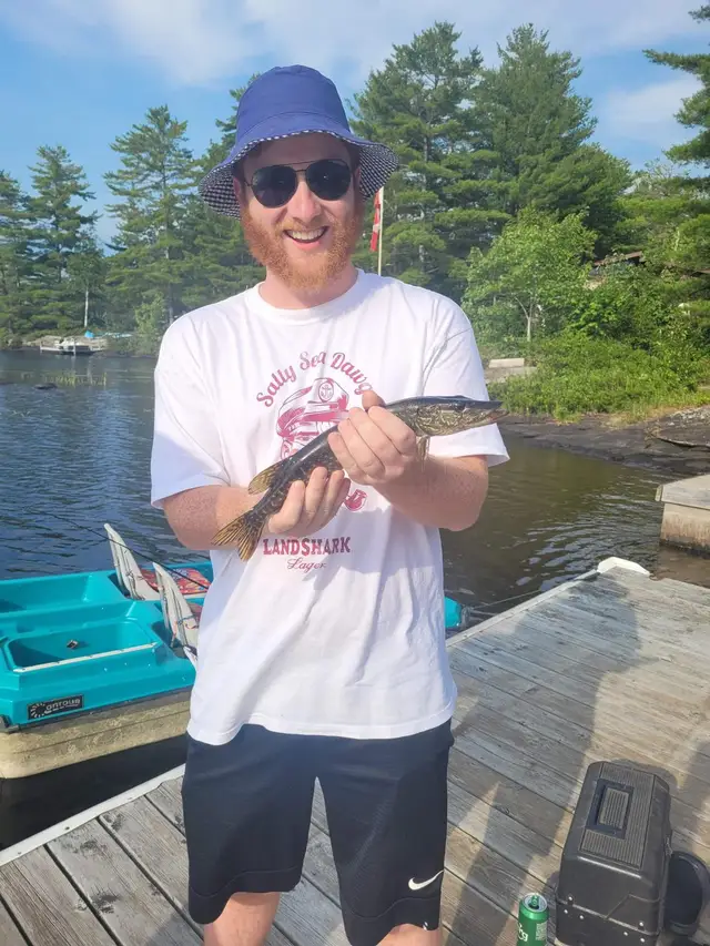 Caught my first fish, just a little pike but I can say I’m hooked. | Scrolller