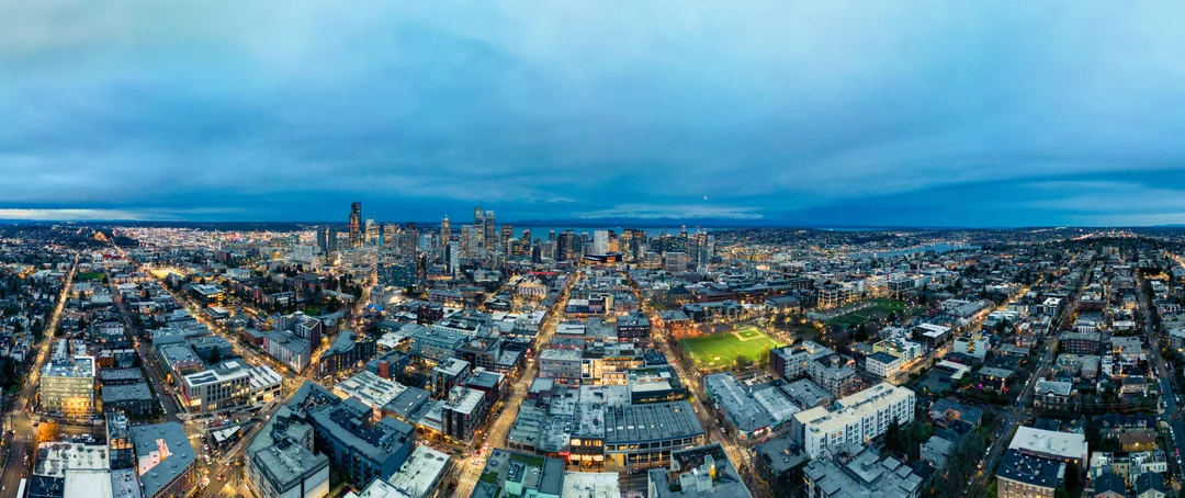 Seattle, WA, USA at Dawn [OC] | Scrolller