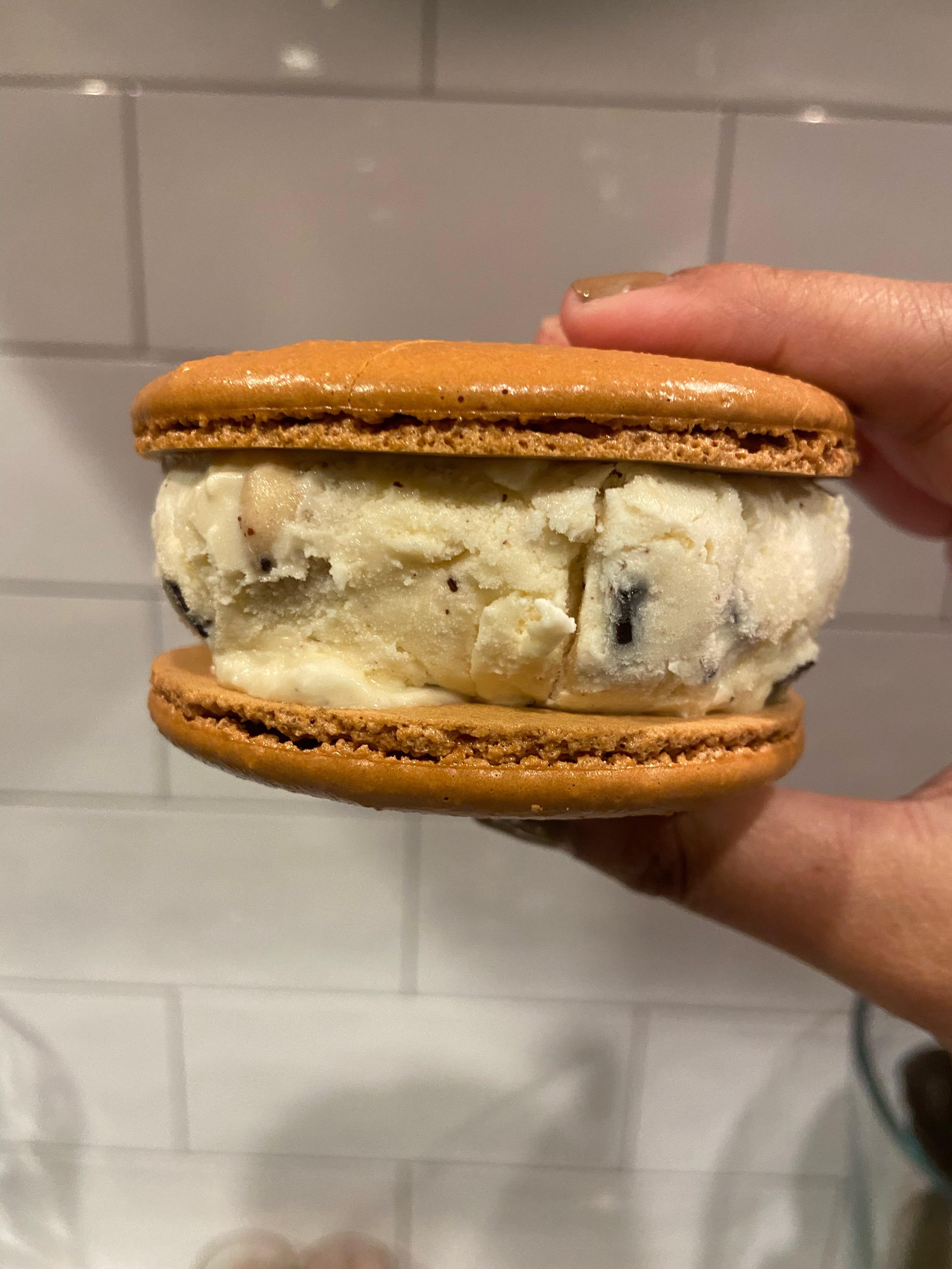 [homemade] macaron ice cream sandwich | Scrolller