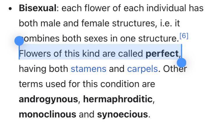TIL bisexual flowers are called perfect. | Scrolller