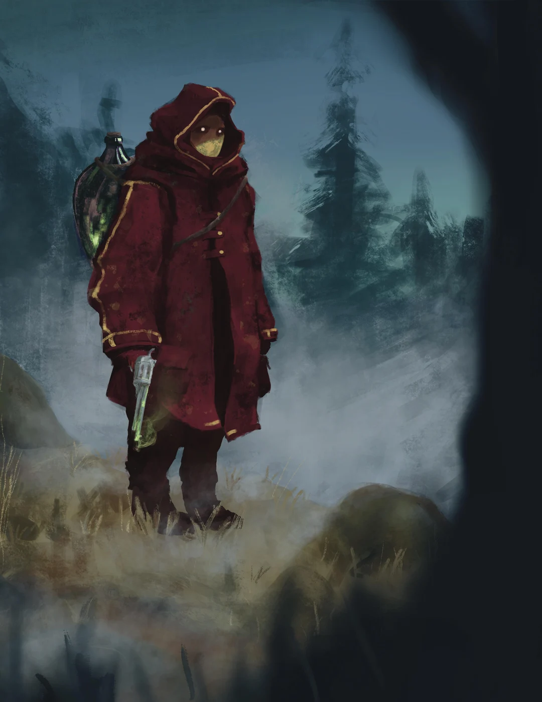 Traveler, Me, Procreate, 2023 | Scrolller