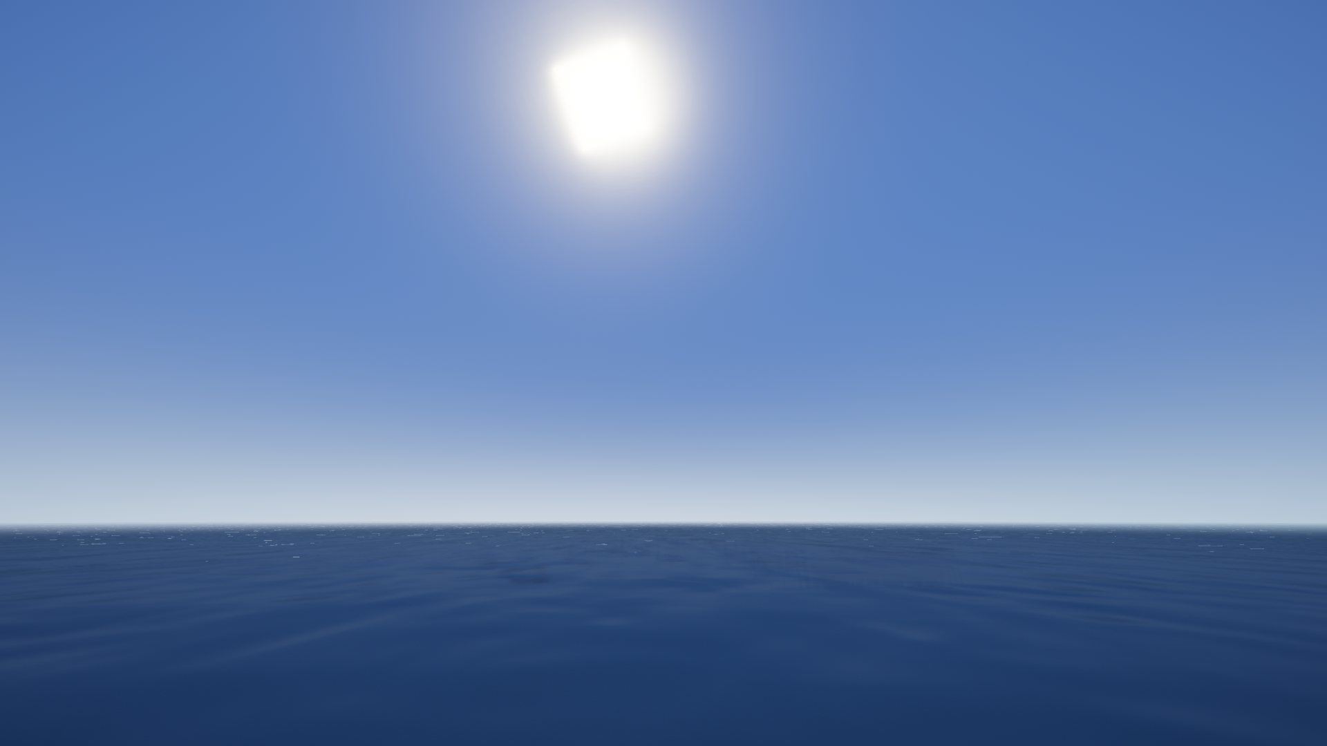 Sun over the sea, which I've taken when I was surviving in Minecraft [1920x1080] | Scrolller