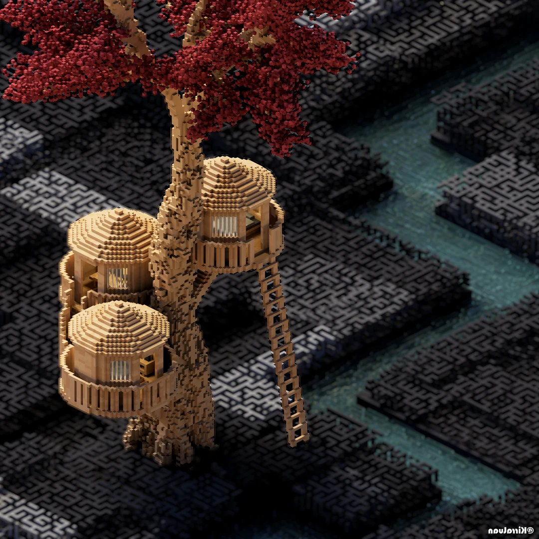 treehouse, me, magicavoxel, 2023 | Scrolller
